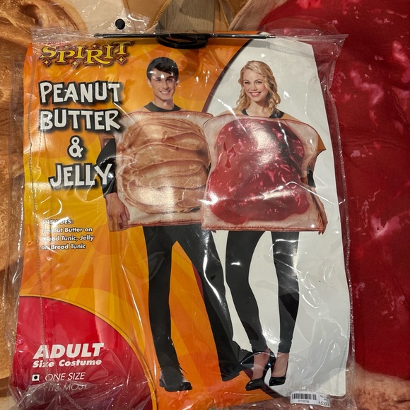 Spirit | Tops | Spirit Halloween Peanut Butter And Jelly Couple Costume ...